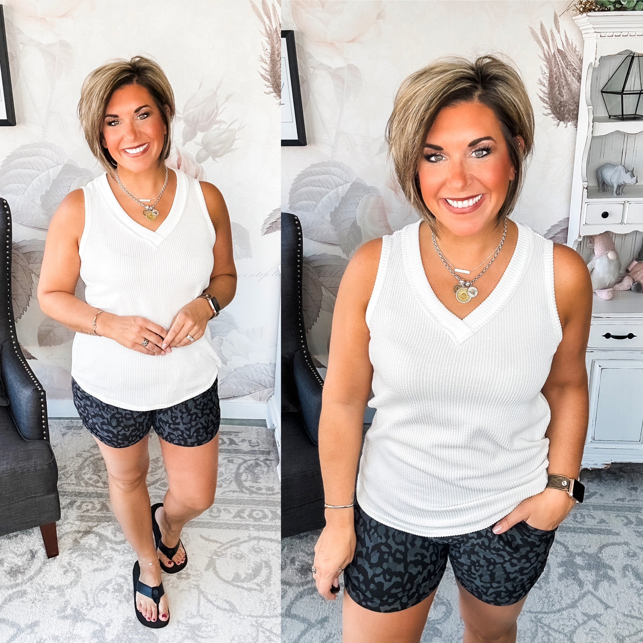 Feelings Disappear Tank - Ivory