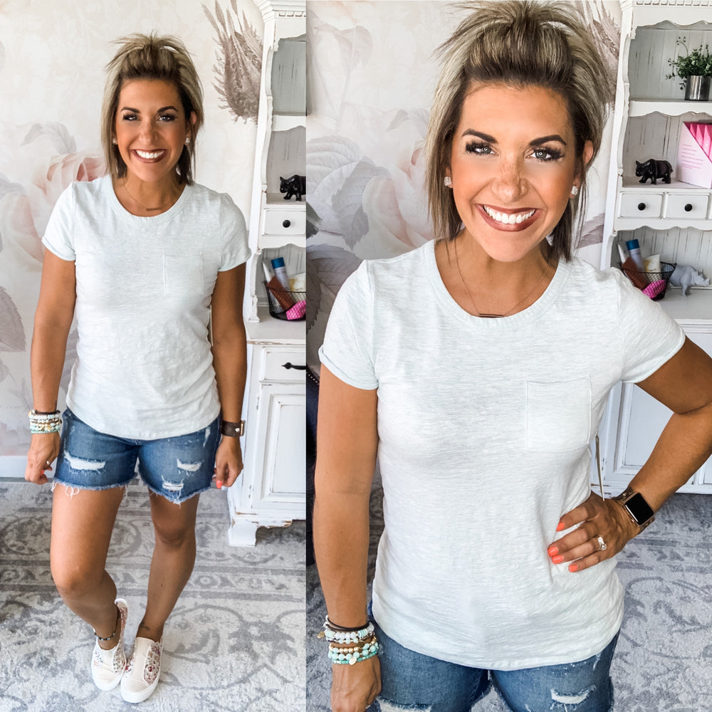 Front and Center Tee - Hint of Mint